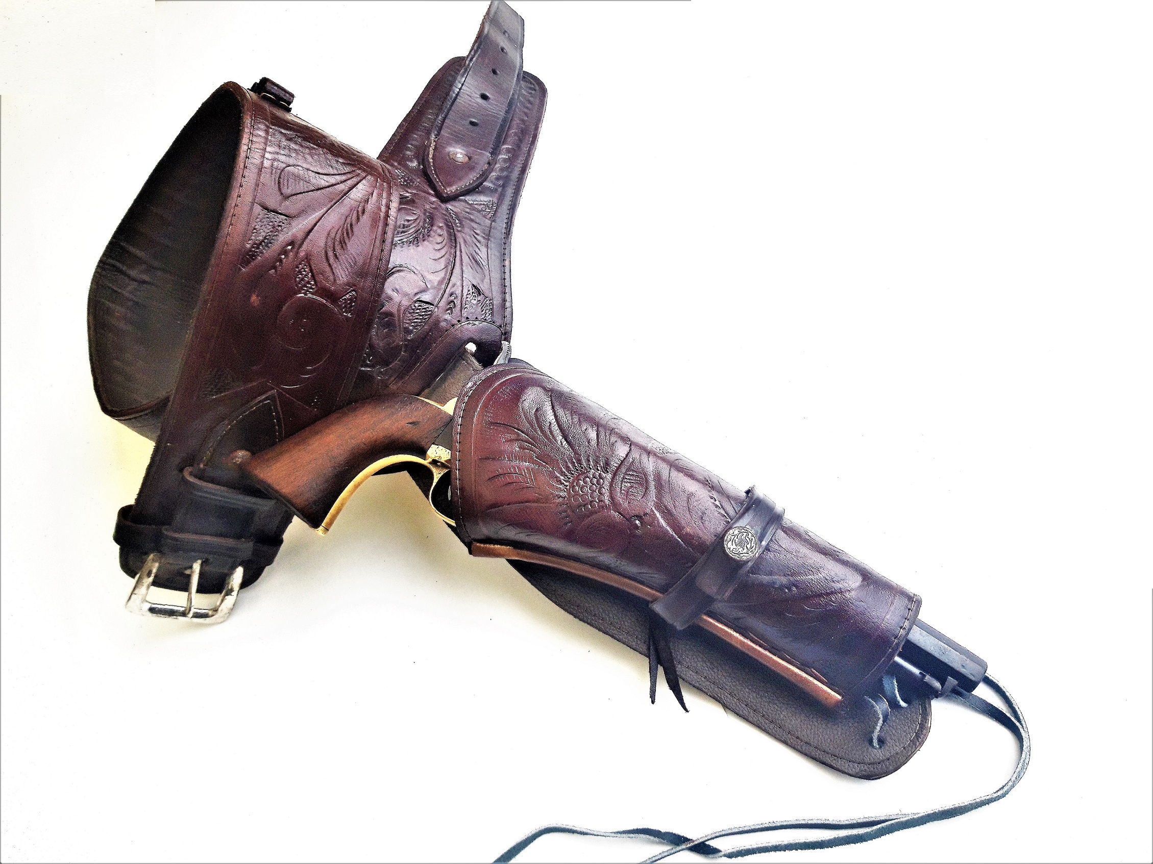 Vintage leather western holster 1 - Wild West Originals