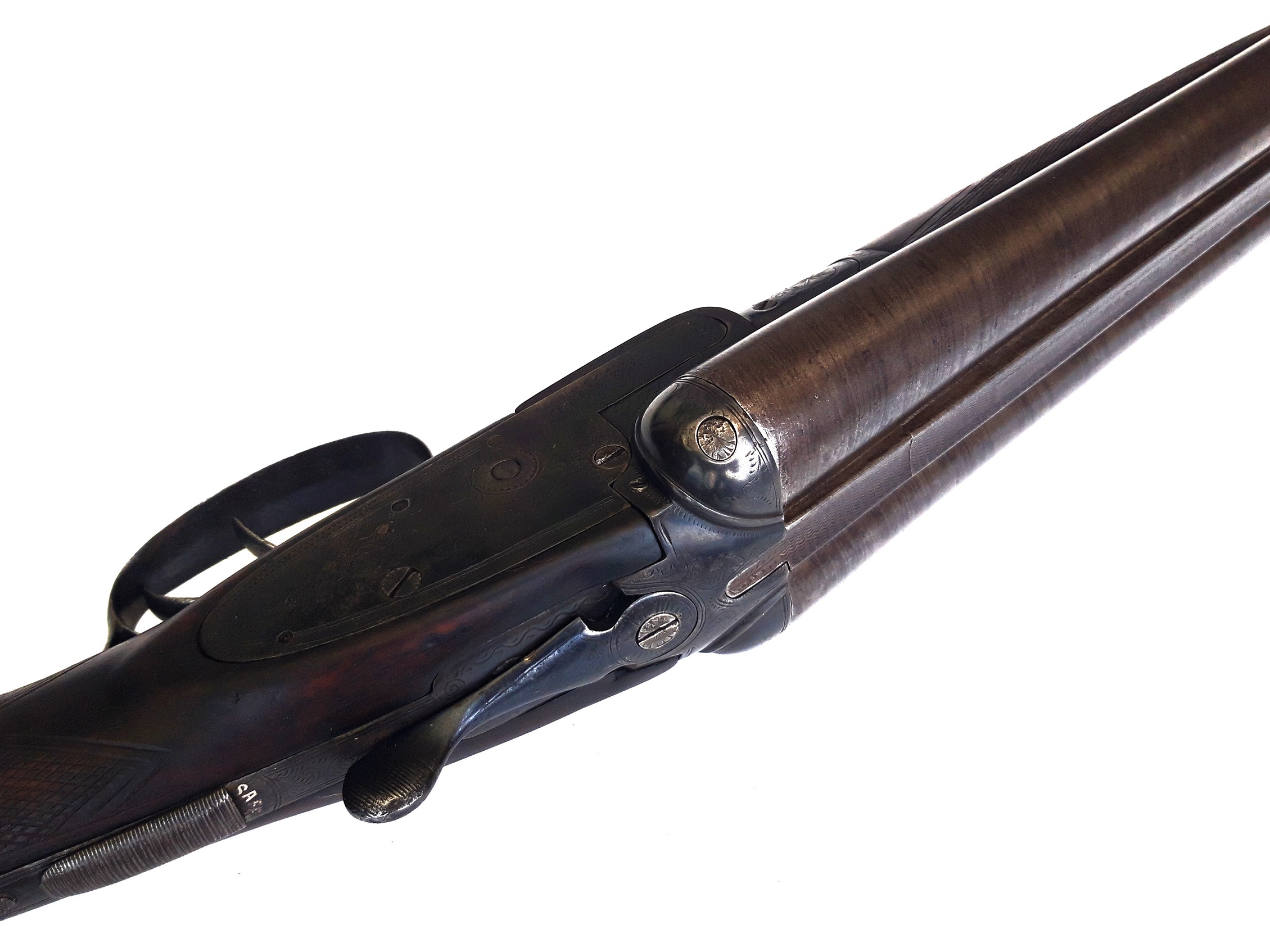 antiek hammerless jachtgeweer cal 12 in koffer - Wild West Originals